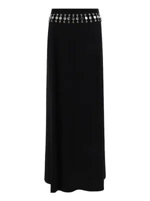 Rabanne High-waist Maxi Skirt With Eyelet Detail - Black