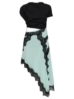 Christopher Esber Verve Twisted Tee Mini Dress - Mysticmintmulti