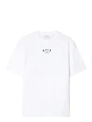Off-White Arrow-embroidered Crewneck T-shirt - White
