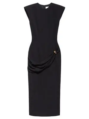 ANIYE BY Sleeveless Midi Dress With Metal Detail - Black