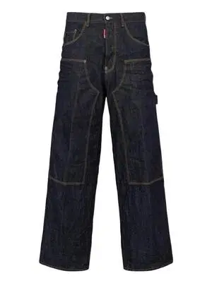 Dsquared2 Japanese Rinse Baggy Carpenter Jeans - Blue