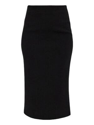Max Mara Slit Midi Skirt - Black