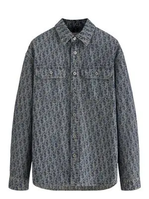 Dior Long-sleeved Denim Jacket - Blue