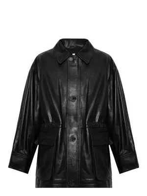 ARMA Long-sleeve Leather Jacket - Black