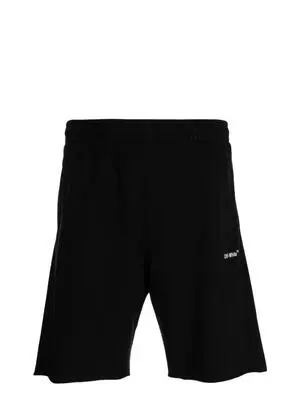 Off-White Single Arrow Cotton Track Shorts - Black