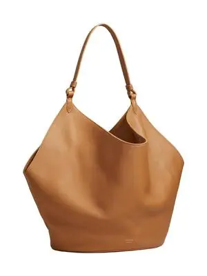 Khaite Lotus Medium Tote Bag - Brown