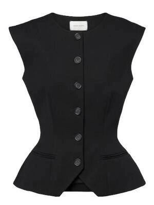 Magda Butrym Silk And Cashmere Vest - Grey