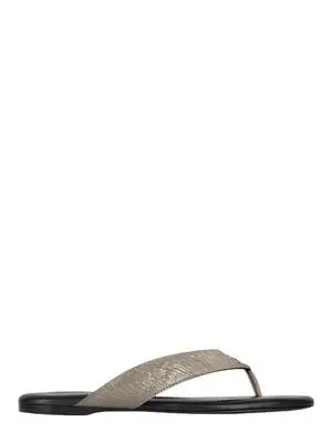 COURREGES Logo Detail Flat Sandals - Black