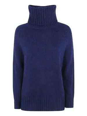 BASERANGE Turtleneck Sweater - Blue