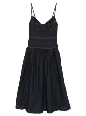 Zimmermann Sleeveless Denim Midi Dress - Black