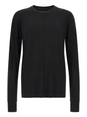 THOM KROM Long Sleeve Crew Neck Sweater - Black