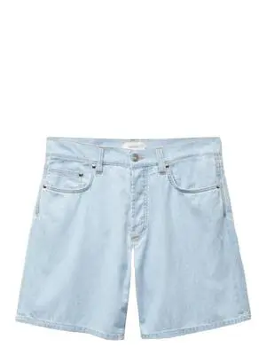 Versace Chambray Denim Shorts - Blue
