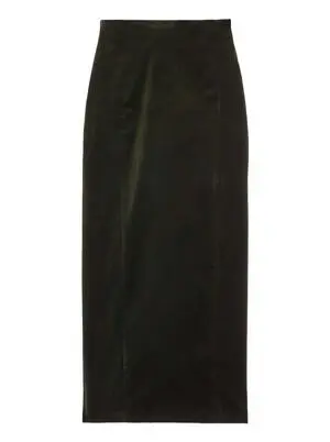 JIL SANDER Jil Sander High-Waist Velvet Maxi Skirt