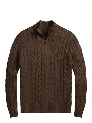 Polo Ralph Lauren Cable-knit Half-zip Sweater - Green
