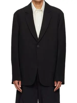 Studio Nicholson Long Sleeve Suit Jacket - Black