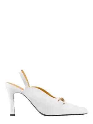 Versace Marisa Patent Slingbacks 90mm - White