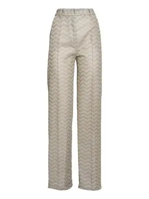 MISSONI Missoni High-Waist Zigzag-Woven Trousers