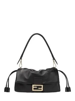 Fendi Baguette Soft Medium Bag - Black