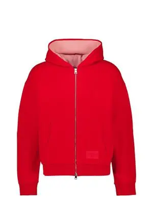 Givenchy Couture Seam Zip Hooded Sweatshirt - Red