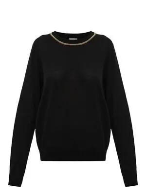Paul Smith Long-sleeve Knitwear With Contrast Piping - Black