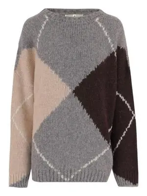 Bruno Manetti Crew Neck Sweater - Gray