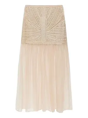 ULLA JOHNSON Ulla Johnson Araminta Crochet Tulle Skirt