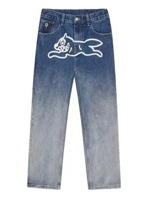 ICECREAM Ombre Graphic Straight-leg Jeans - Midwashblue