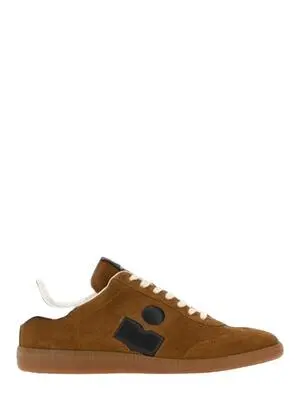 Isabel Marant Étoile Logo Printed Low-top Sneakers - Brown