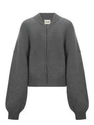 Khaite Rhea Zipped Cardigan - Black