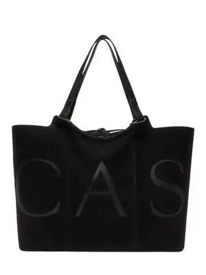 Casadei Sac Galleria Leather Tote Bag - Black