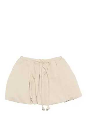 PATOU Drawstring Pleated Midi Skirt - Nude