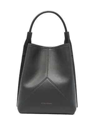 Victoria Beckham Paneled Top-handle Shoulder Bag - Gray