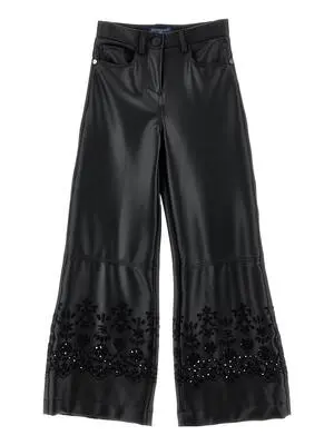 ERMANNO SCERVINO Ermanno Scervino Broderie Anglaise Wide-Leg Trousers