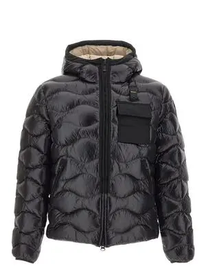 BLAUER. Long-sleeve Hooded Padded Jacket - Black