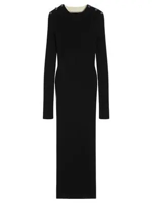 SPORTMAX Sportmax Garibo Ribbed Wool Maxi Dress