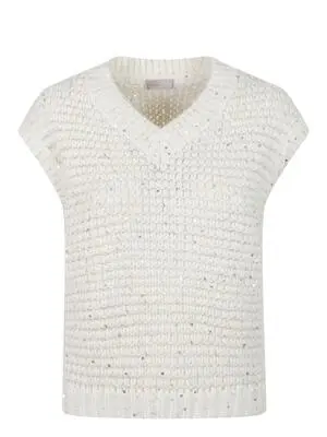Herno Lurex Knit Resort Vest - No