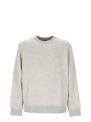 Hugo Boss Logo-embroidered Cotton Sweatshirt - No