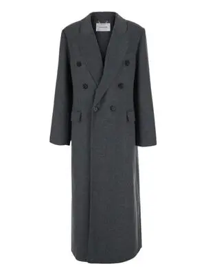 Victoria Beckham Double-breasted Tailored Coat - Grey