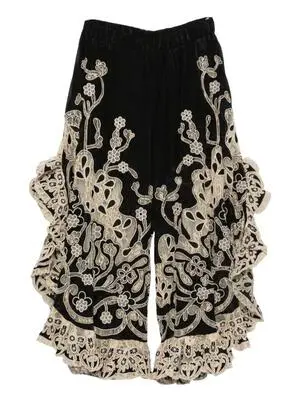 Sea Gracelyn Lace-trimmed Trousers - Black