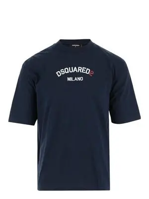 Dsquared2 Logo Printed Loose-fit T-shirt - Black