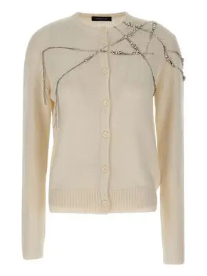 Fabiana Filippi Embellished Long-sleeve Sweater - Nude