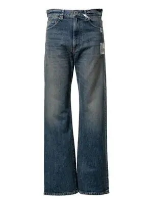 Mihara Yasuhiro Flared Denim Pants With Vintage Finish - Indig