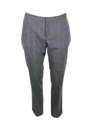 Fabiana Filippi Embellished Straight Leg Trousers - Gray