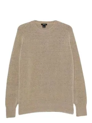 Avant Toi Long-sleeved Crew Neck Sweater - Beige