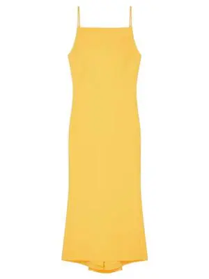 Givenchy Sliced Midi Dress In Crepe Cady - Aureus