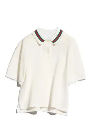 GUCCI Gucci Ruffled-Collar Polo Shirt