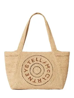 Stella McCartney Raffia Shoulder Bag - Nude