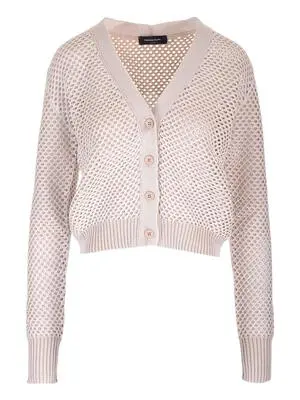 Fabiana Filippi V-neck Knitted Cardigan - Pink