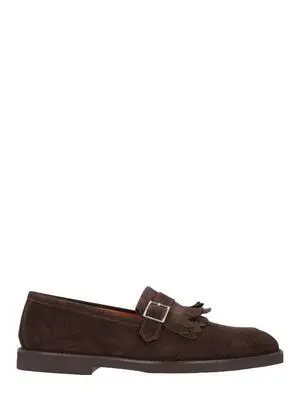 DOUCAL'S Round Toe Loafers - Black