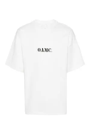 OAMC Logo-print Organic T-shirt - White